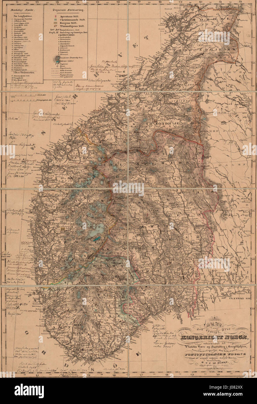 This map illustrates the northern part of the Kingdom of Norway ...
