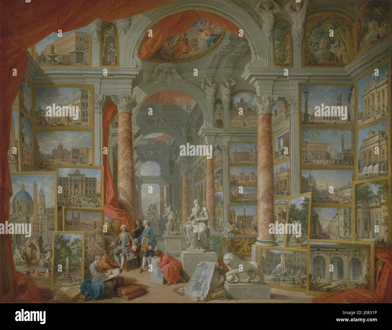 Giovanni paolo panini ancient ruins hi-res stock photography and images ...