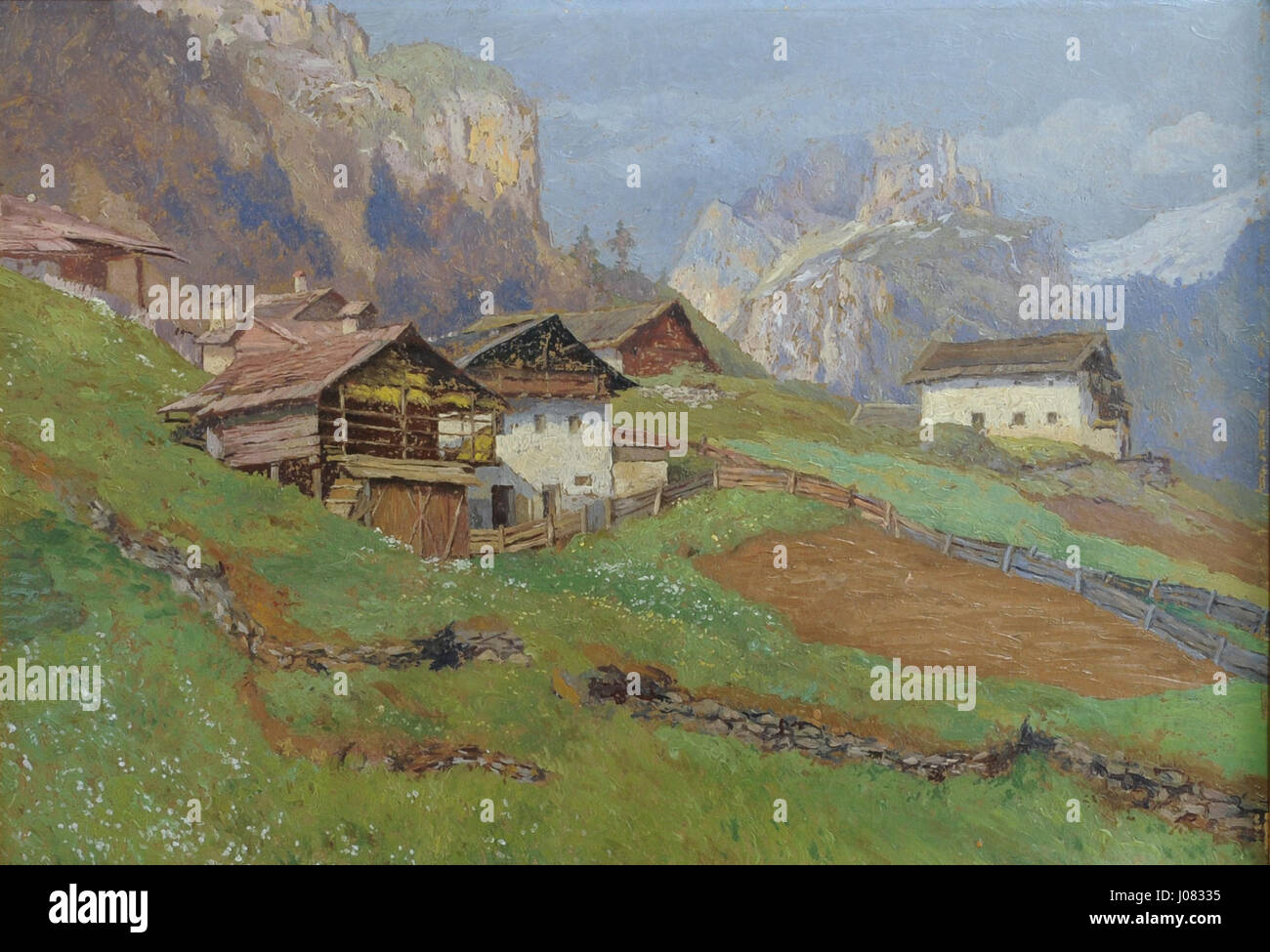 'Gröden' by Gustav Jahn presents a scenic view of the Dolomites in the ...