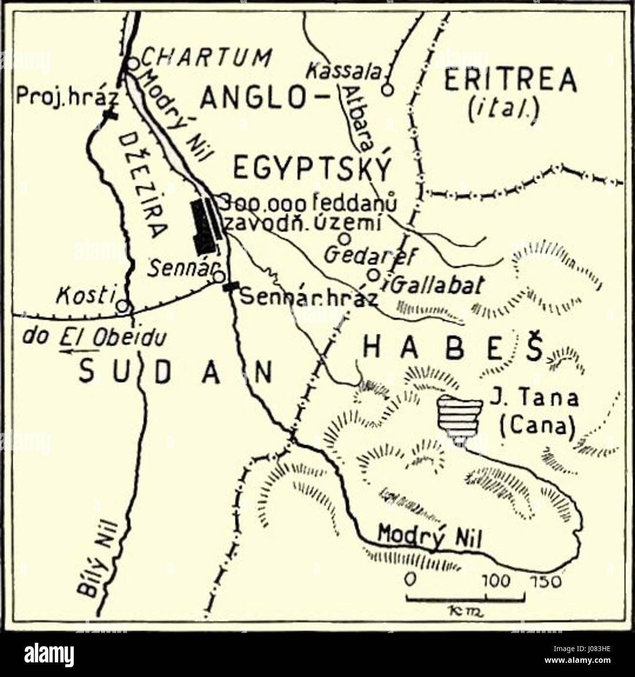 'Modrí Nil' is a work depicting the Blue Nile, the major river flowing through northeastern ...