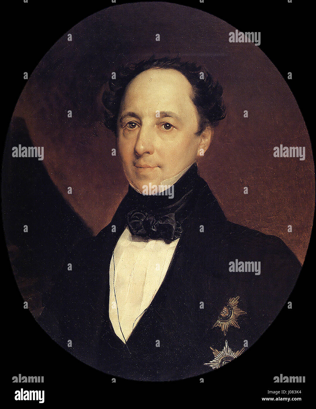 This 19th-century Russian artwork by F. N. Goryukov depicts a historical scene, capturing the ...