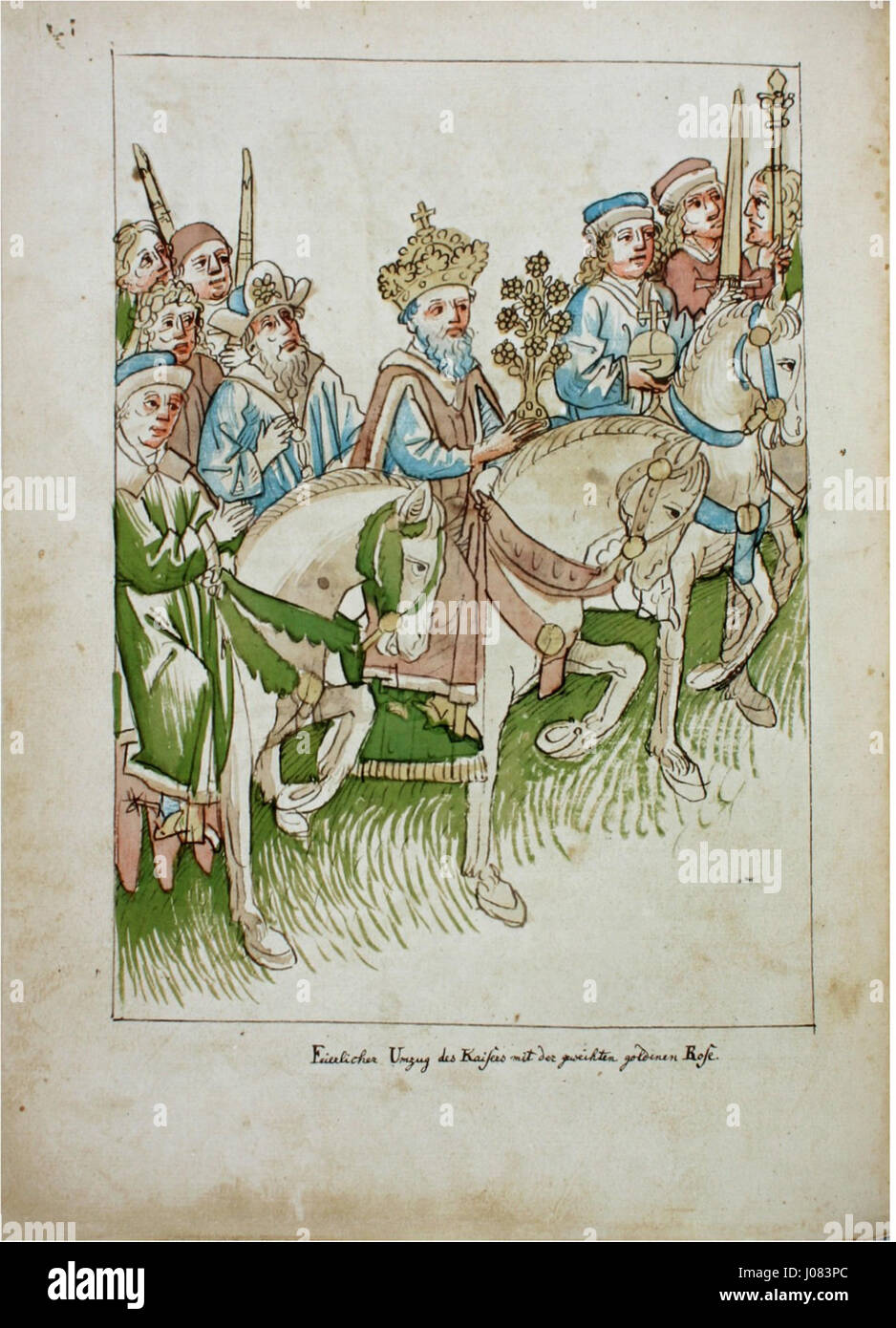 This historical depiction from the Konstanzer Richental Chronicle shows ...
