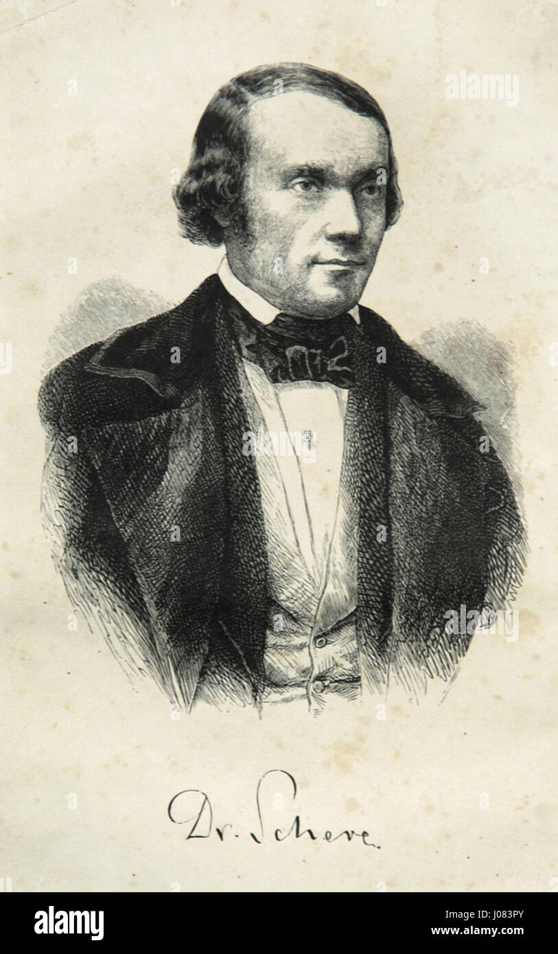 This 1855 portrait of Scheve reflects the 19th-century European ...