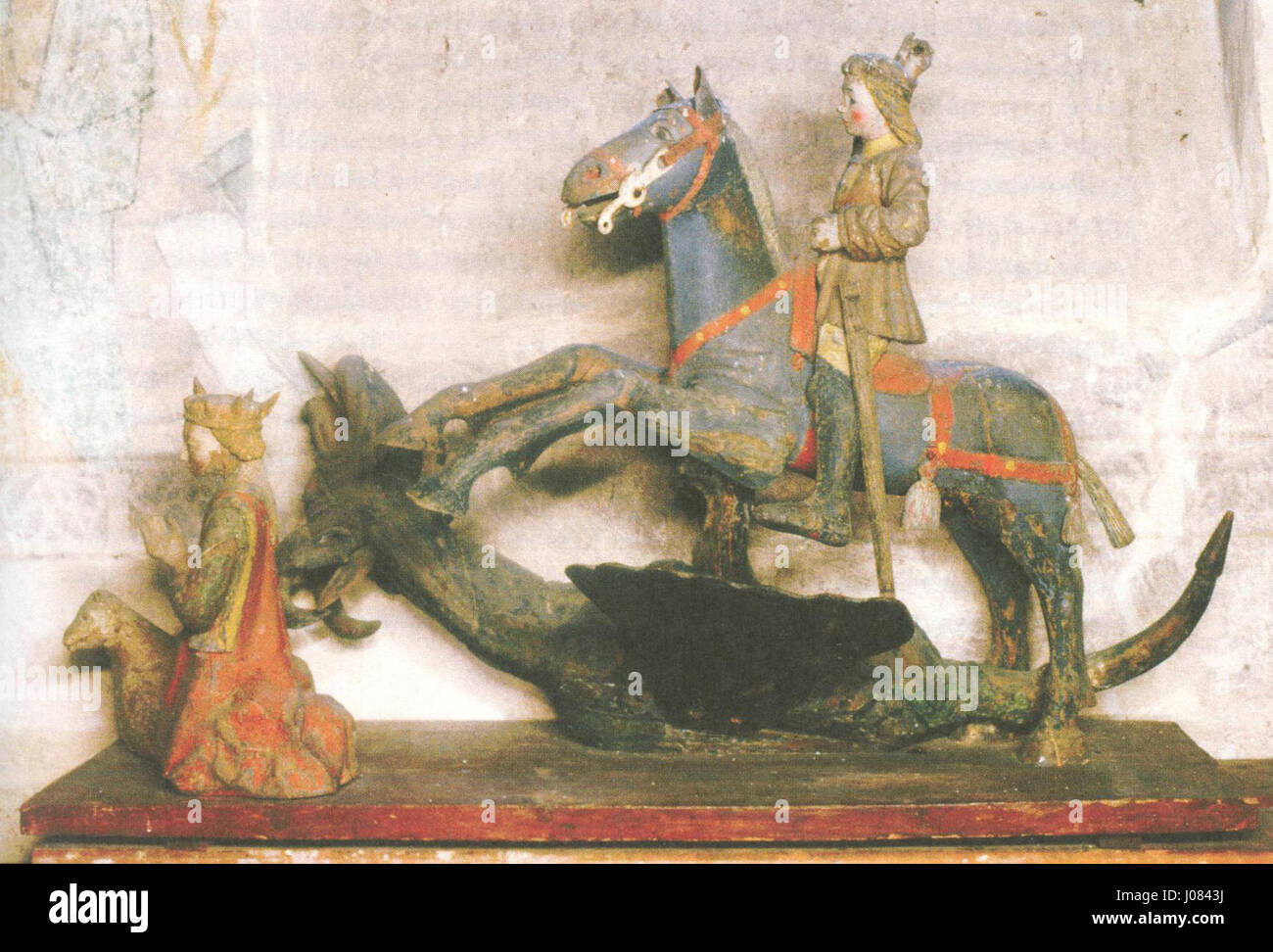 'St Göran och draken' is a textile artwork by Anna Sjons Nilsson ...