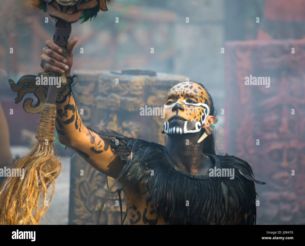Cancun, Mexico - Mar 16, 2017: Handsome young man dressed in a ...