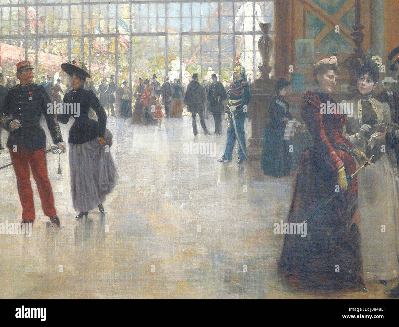 Louis Béroud's 1889 painting shows a detailed view of the central dome ...