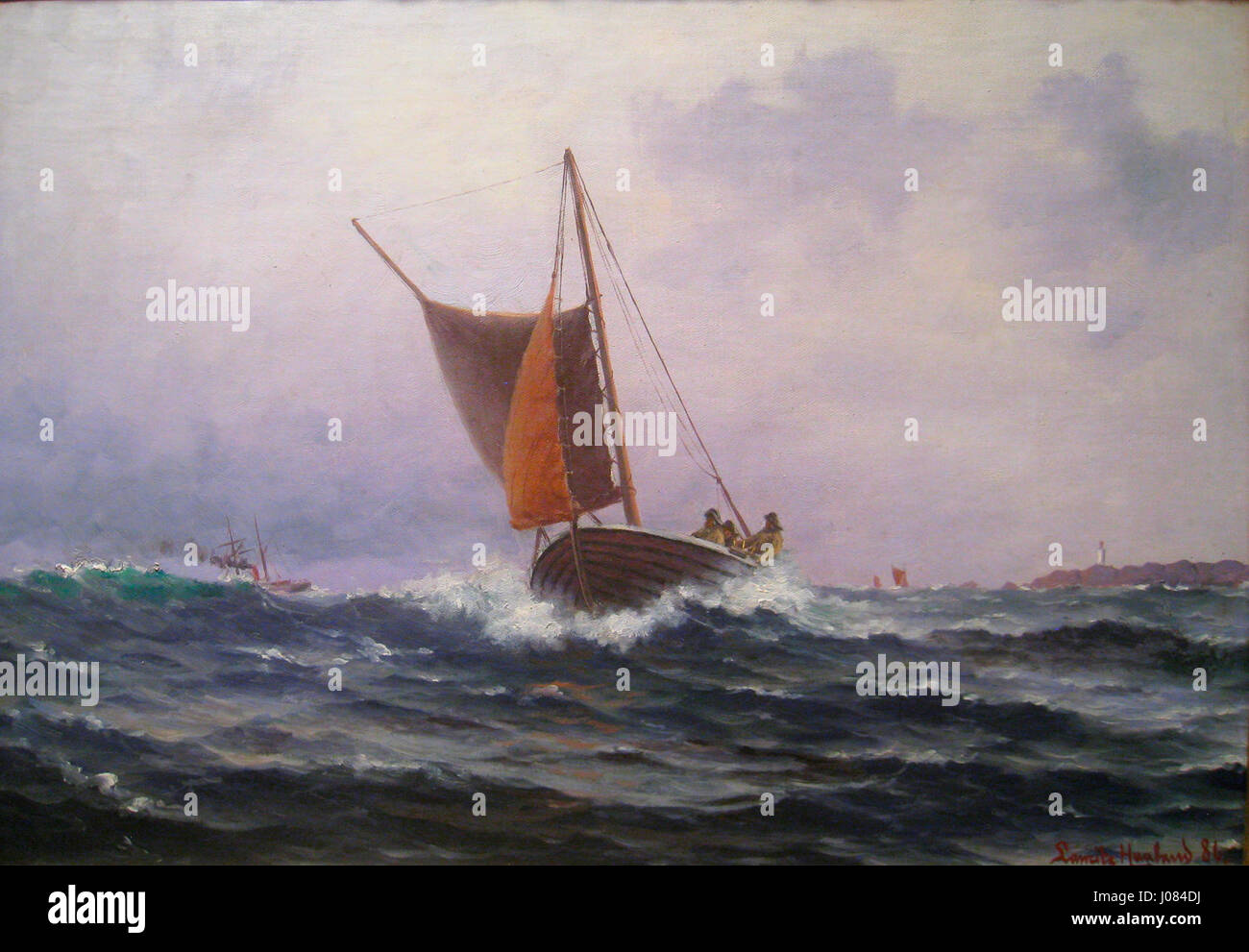 Lars Lauritz Larsen Haaland’s 'Fiskere Ved Kvitsøy' (Fishermen at ...