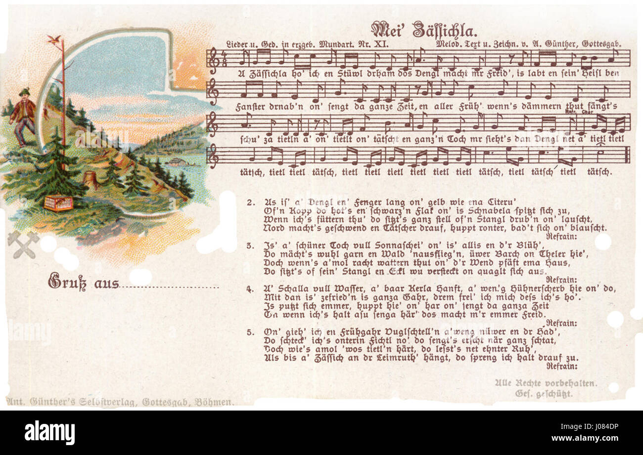 A 1905 piece titled 'XI Mei' Zessichla', possibly a work by a lesser ...