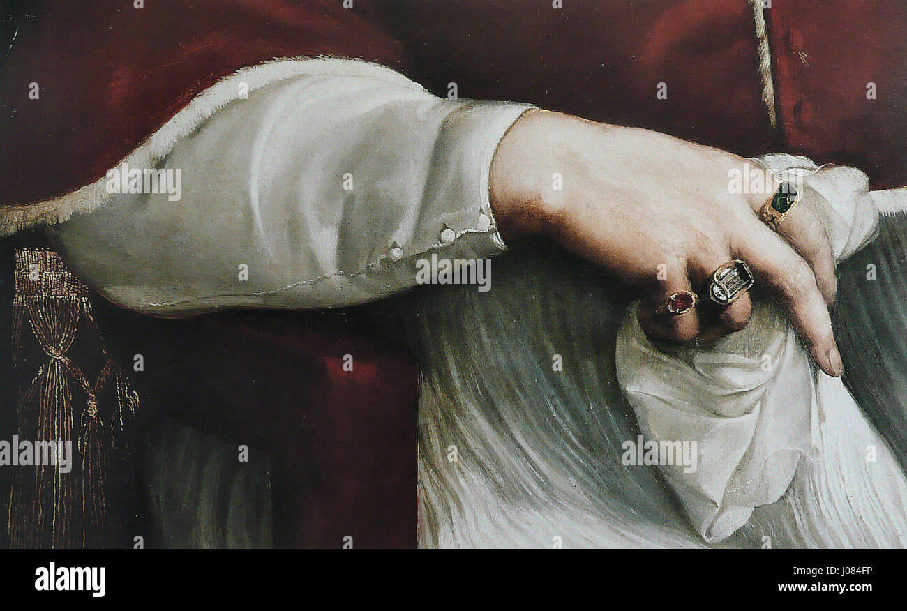 Raphaël's ‘Portrait de Jules II’ depicts Pope Julius II, one of the ...