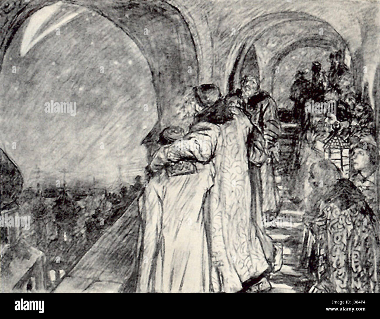 This ancient Russian cross, dating back to the 12th century, depicts ...