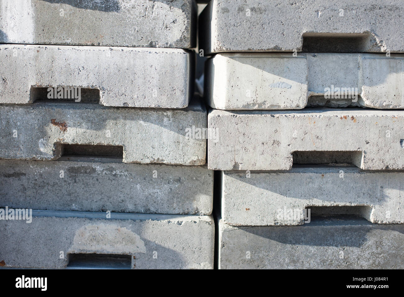 concrete block wall background. Construction materials close up Stock ...