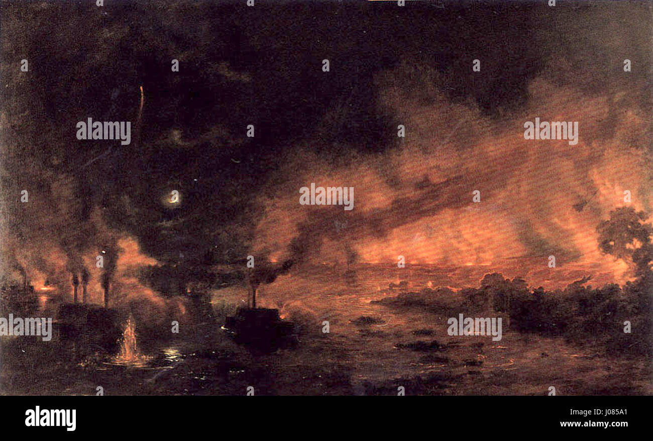 'Passagem do Humaitá' by Victor Meirelles, painted between 1868 and ...