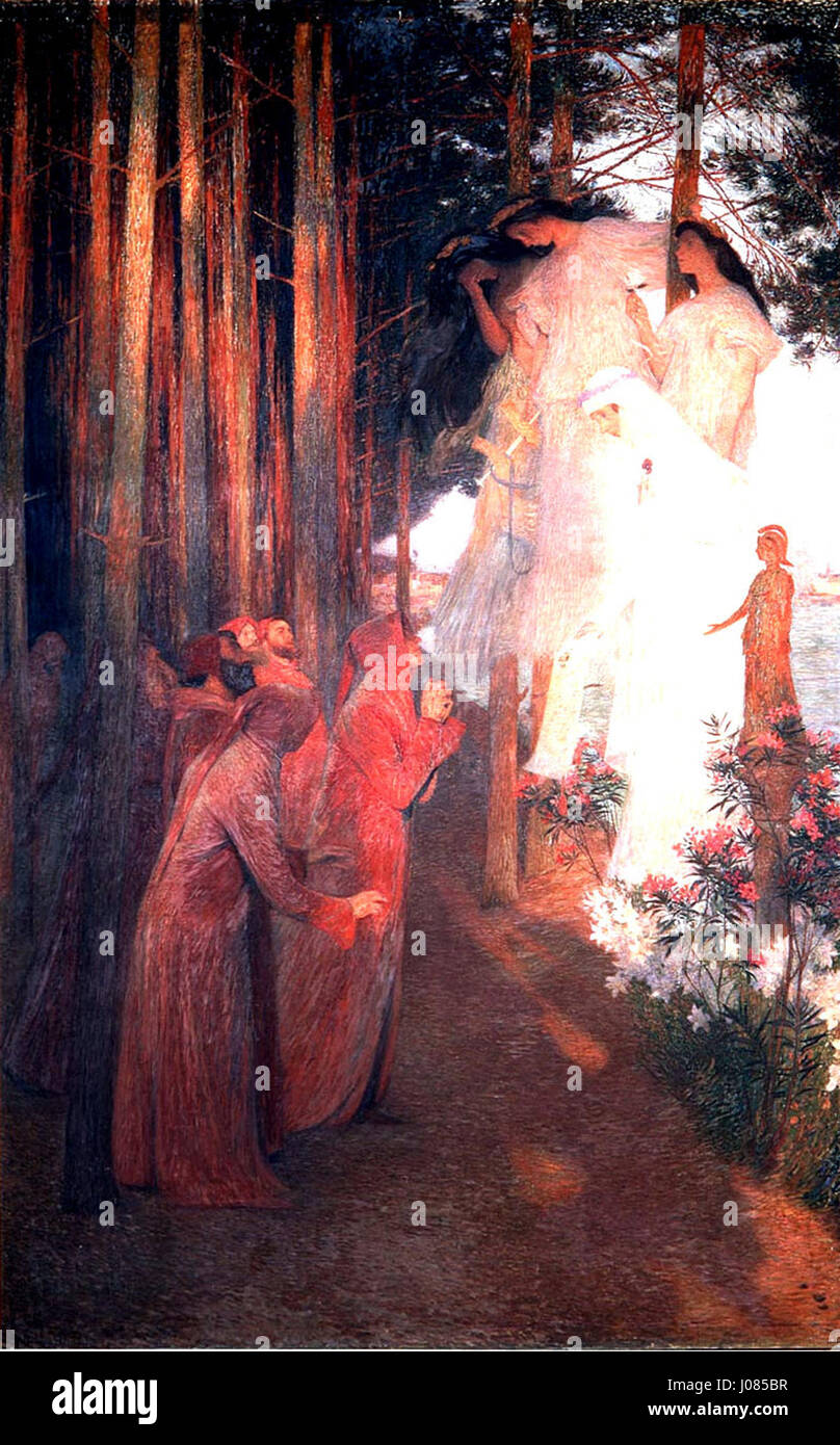 Henri Martin’s 'L'apparition de Clémence Isaure aux troubadours ...