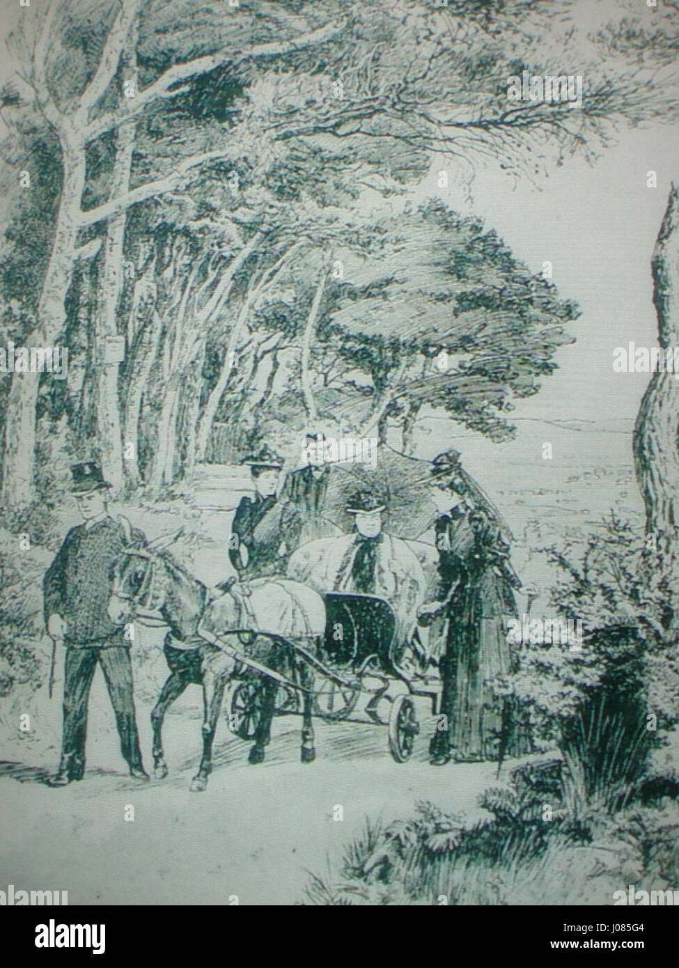 This 1892 painting depicts Queen Victoria arriving at the Plantier ...