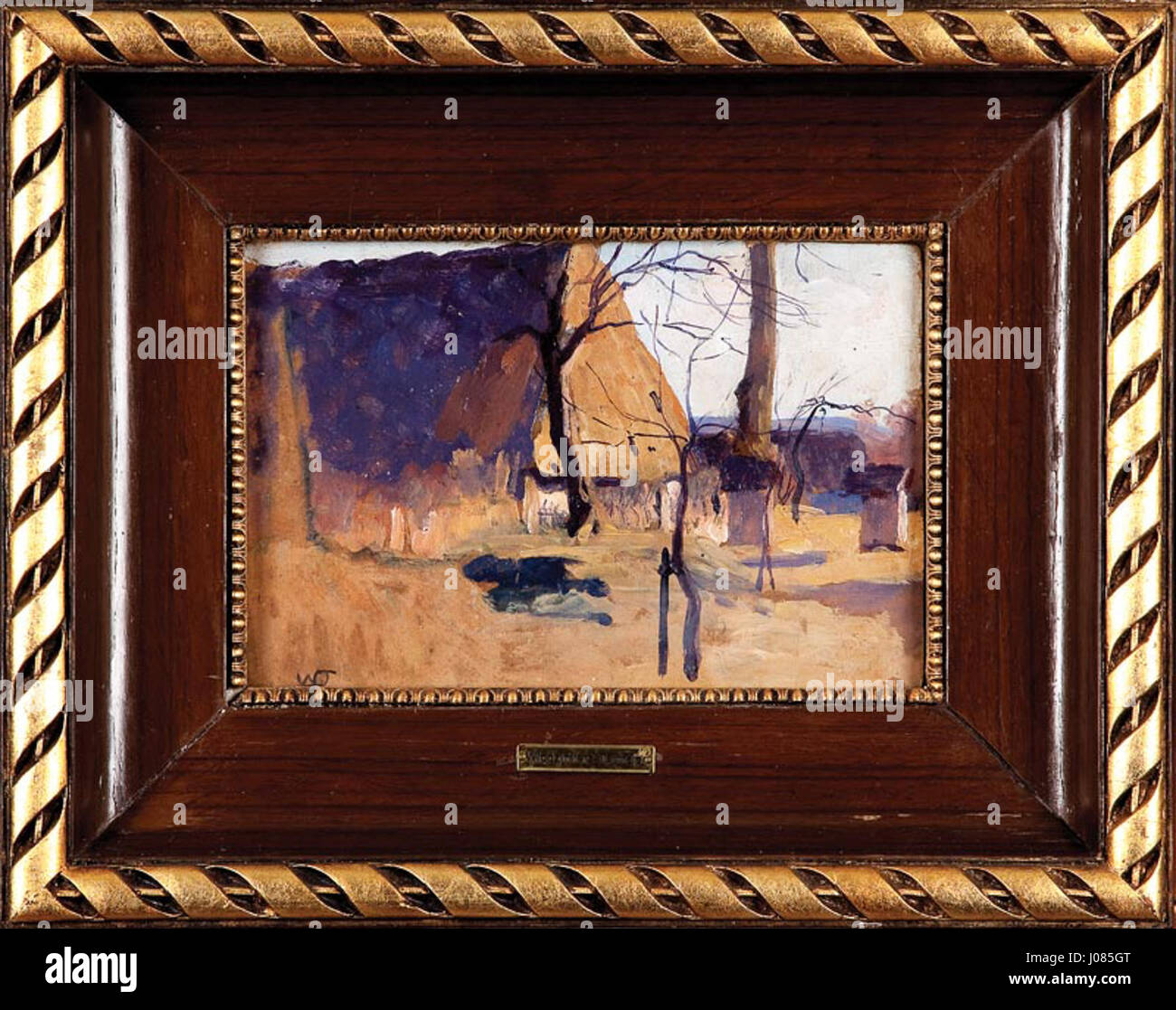 Artwork depicts traditional house hi-res stock photography and images ...
