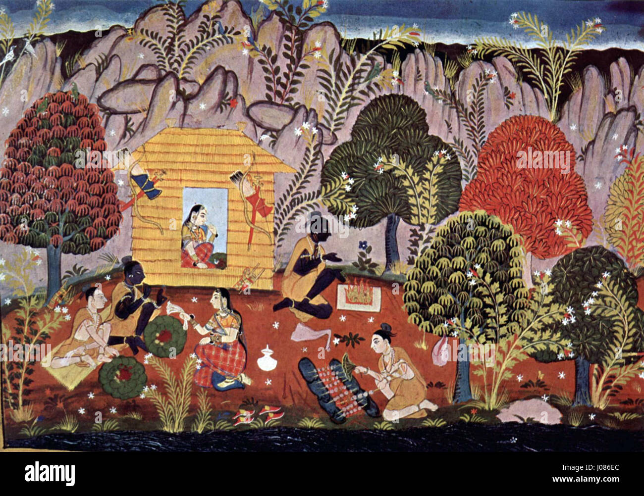 This artwork, attributed to the *Meister des Rāmāyana-Manuskripts ...