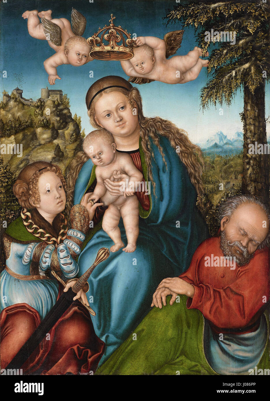 This painting by Lucas Cranach the Younger depicts the mystical ...