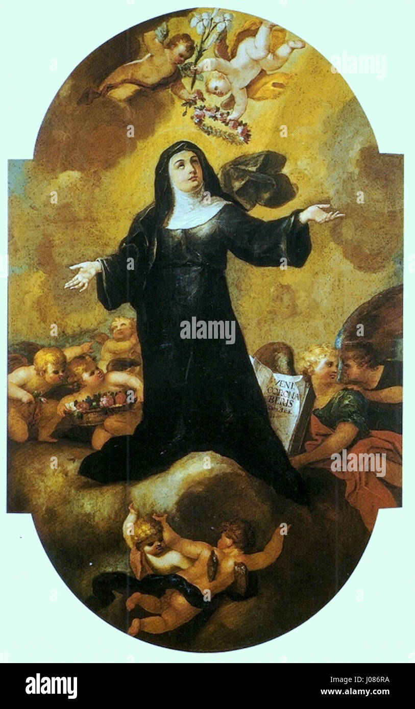 'Santa Rosa de Lima' is a painting by an anonymous artist, depicting ...