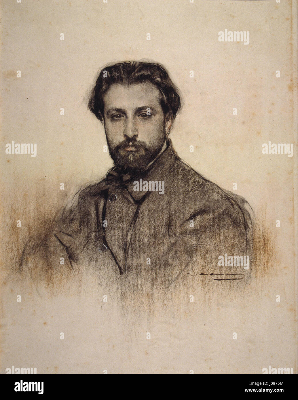 Ramon Casas’ painting, likely housed in the MNAC (Museu Nacional d'Art ...