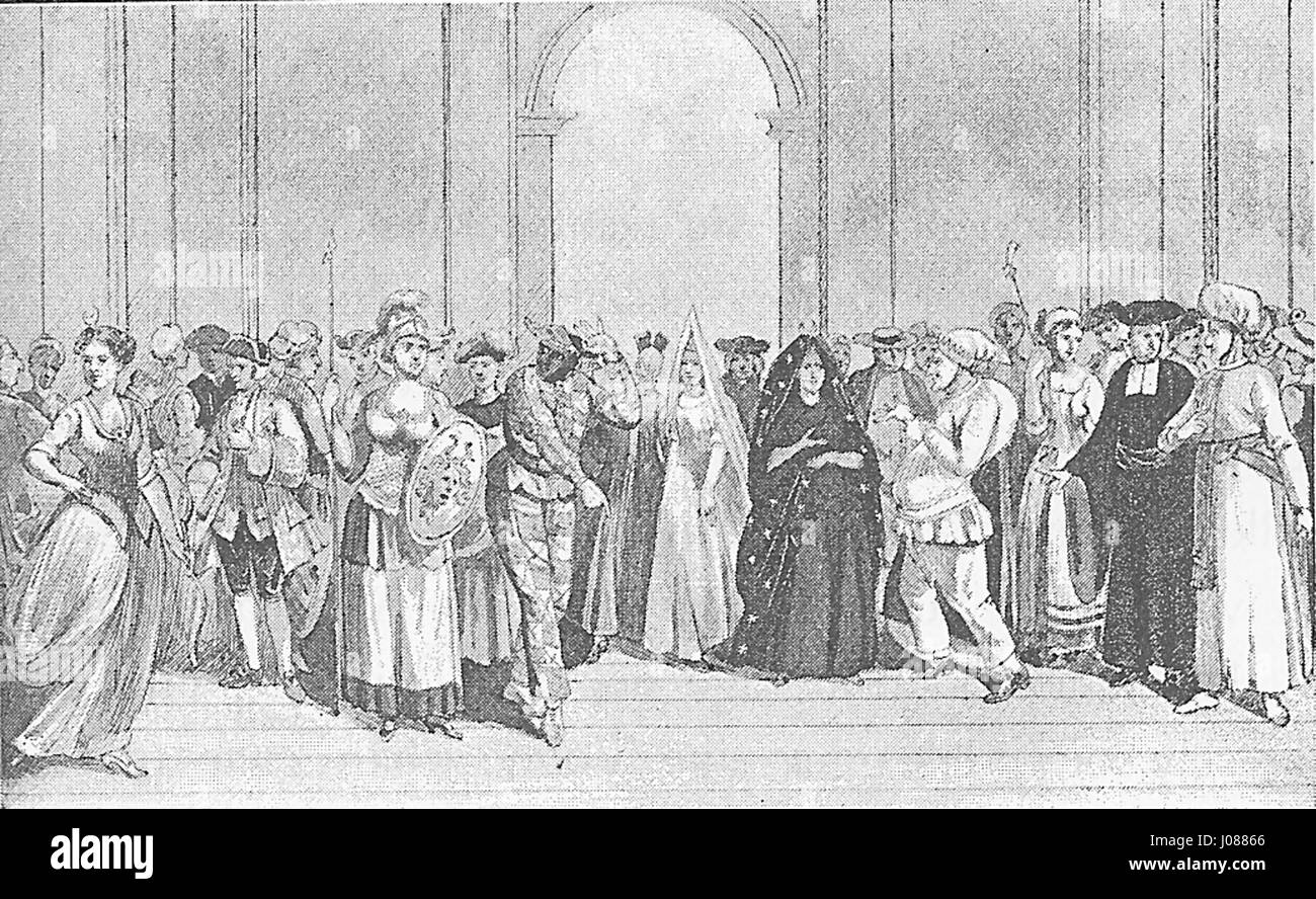 'Maskerade i London 1768' captures a masquerade scene from 18th-century ...