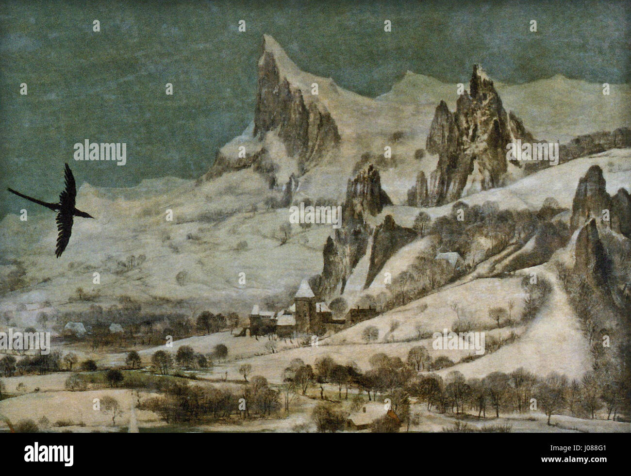 ‘Jäger im Schnee’ (Hunters in the Snow) depicts hunters traversing ...