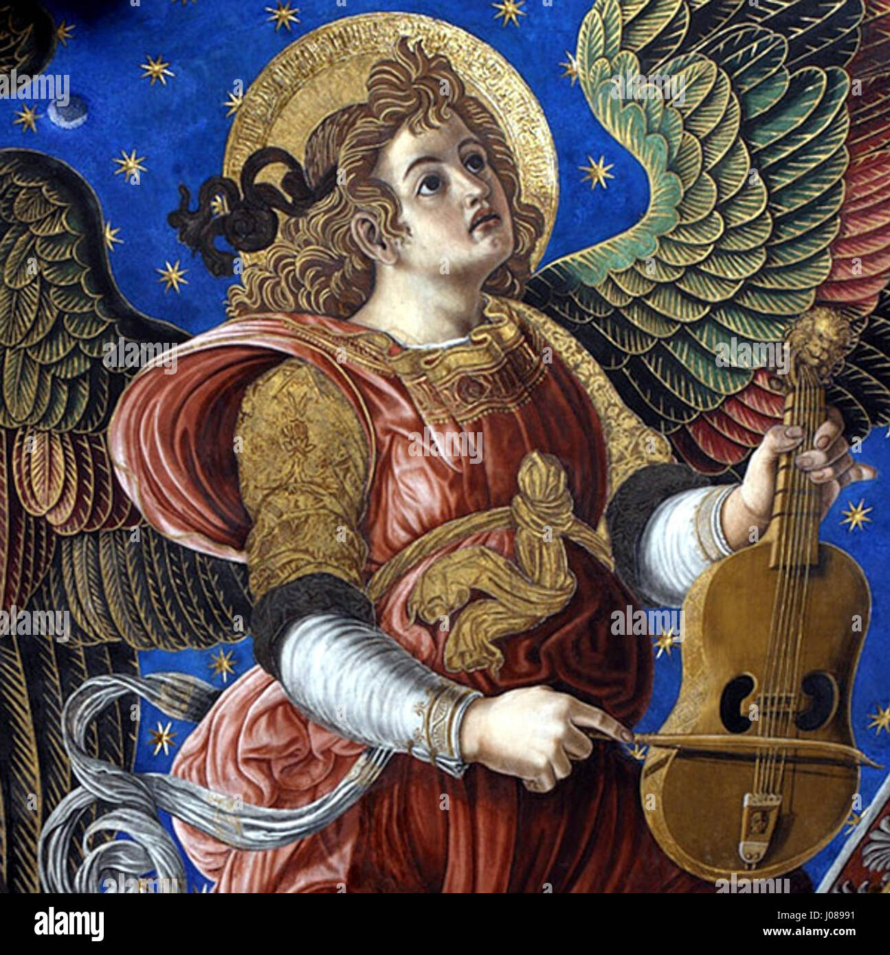 'Ángel tocando la vihuela de arco' (Angel playing the viola da gamba ...