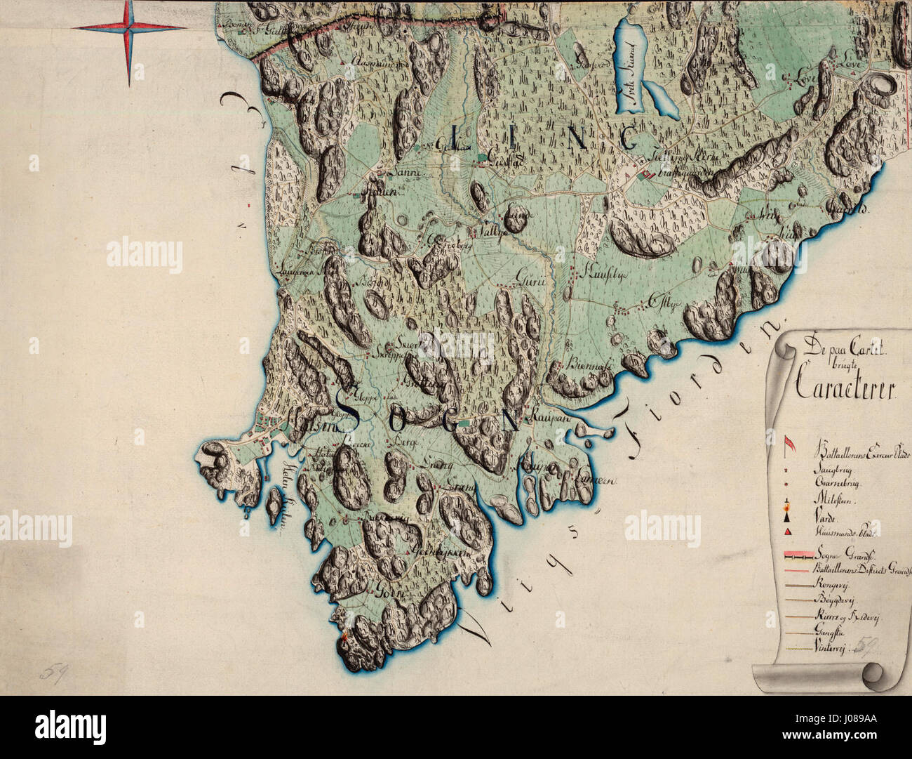 Denmark map hi-res stock photography and images - Alamy