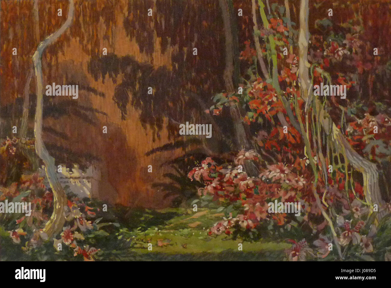 'Le Jardin enchanté' by Georg Daubner is a painting depicting an ...