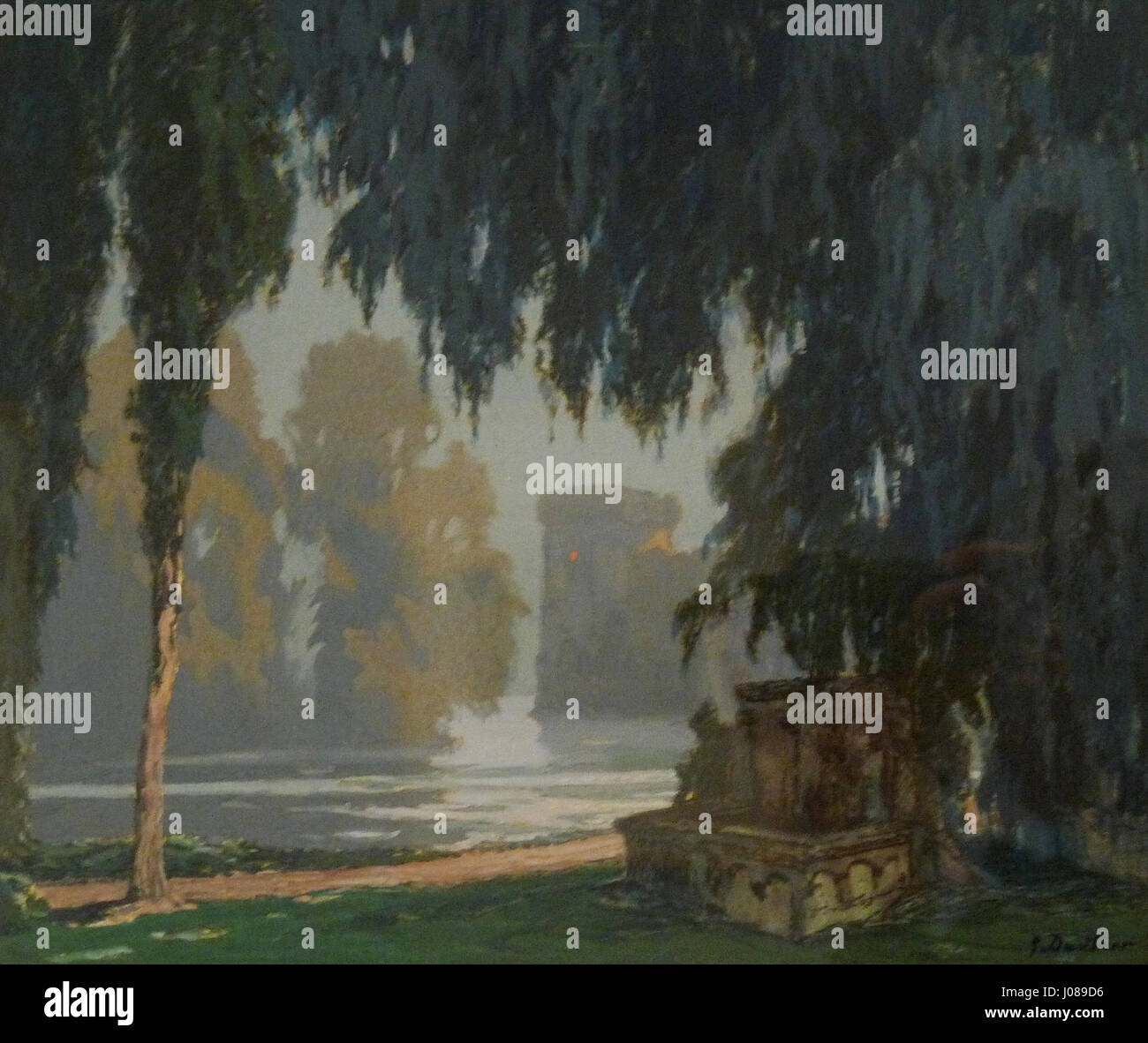 'Près de la fontaine dans le parc' (Near the Fountain in the Park) by ...