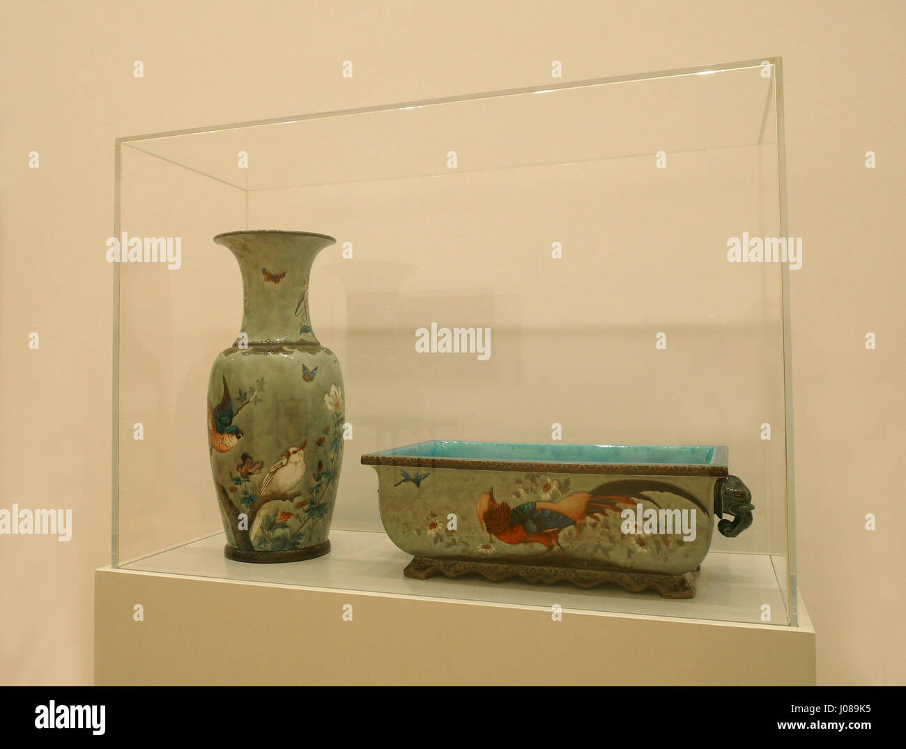 Théodore Deck’s 'Vase et jardinière' is a ceramic piece that showcases ...