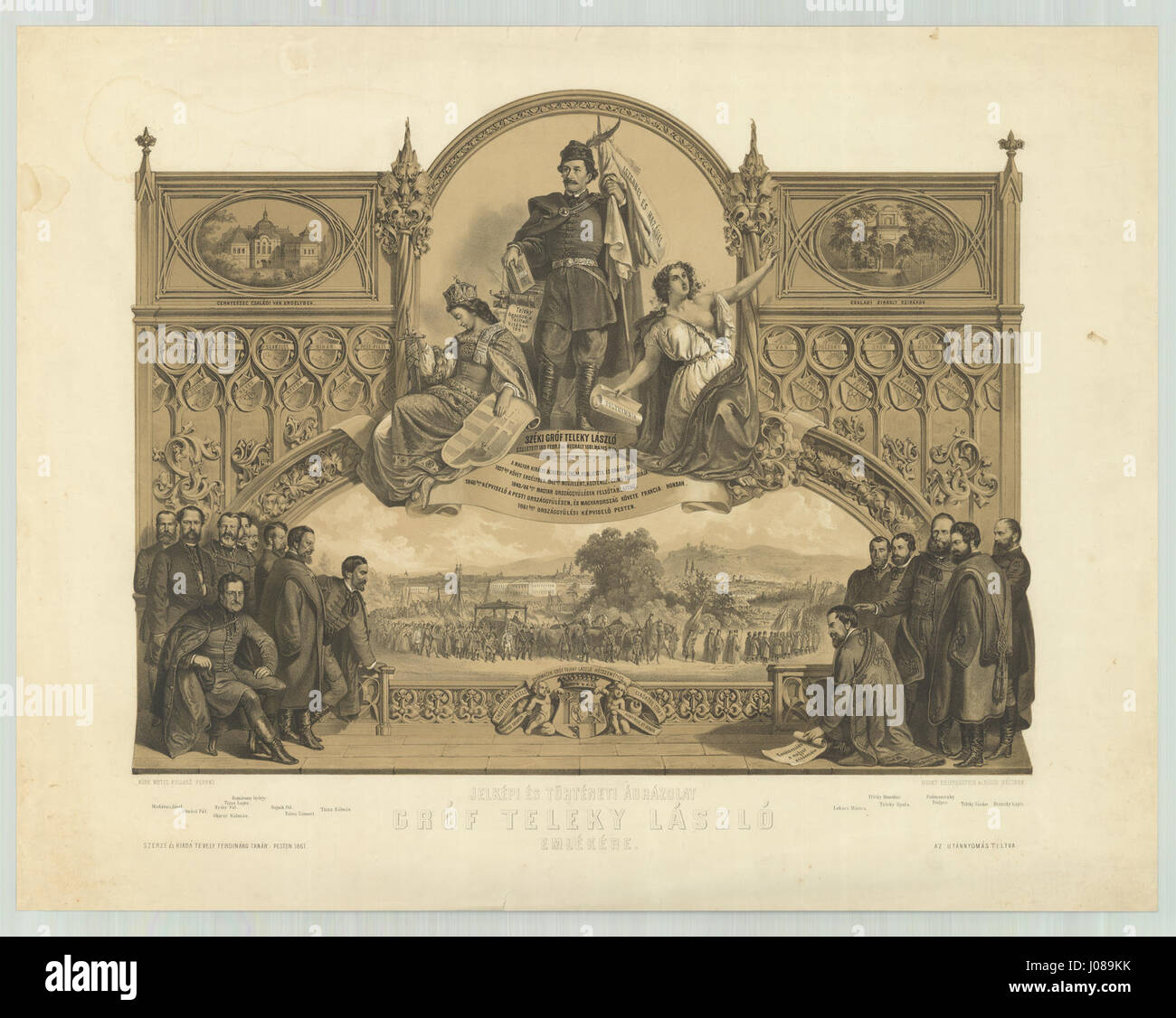 The painting 'Tevely Kollarz Gróf Teleky László emlékére' honors Count ...