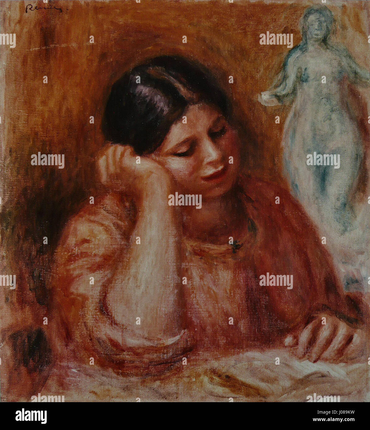 Pierre-Auguste Renoir’s *Liseuse … la Vénus* depicts a young woman ...