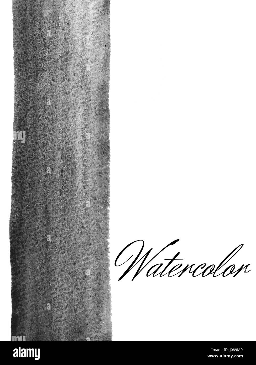 Watercolor hand drawn water Black and White Stock Photos & Images - Alamy