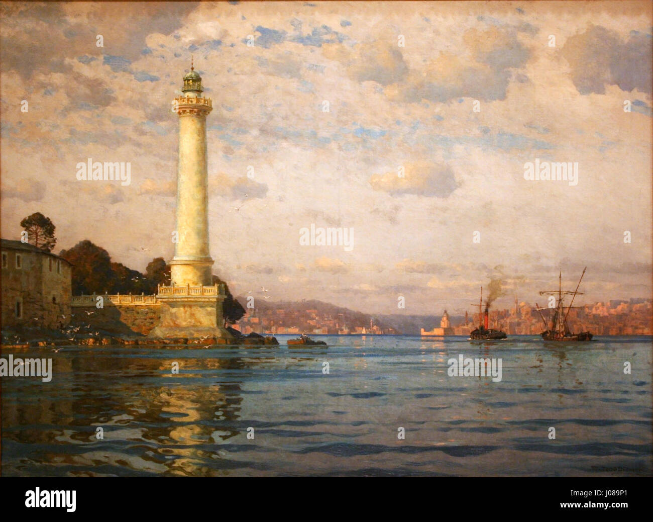 'The Ahörkapör Lighthouse' is a painting by Michael Zeno Diemer ...