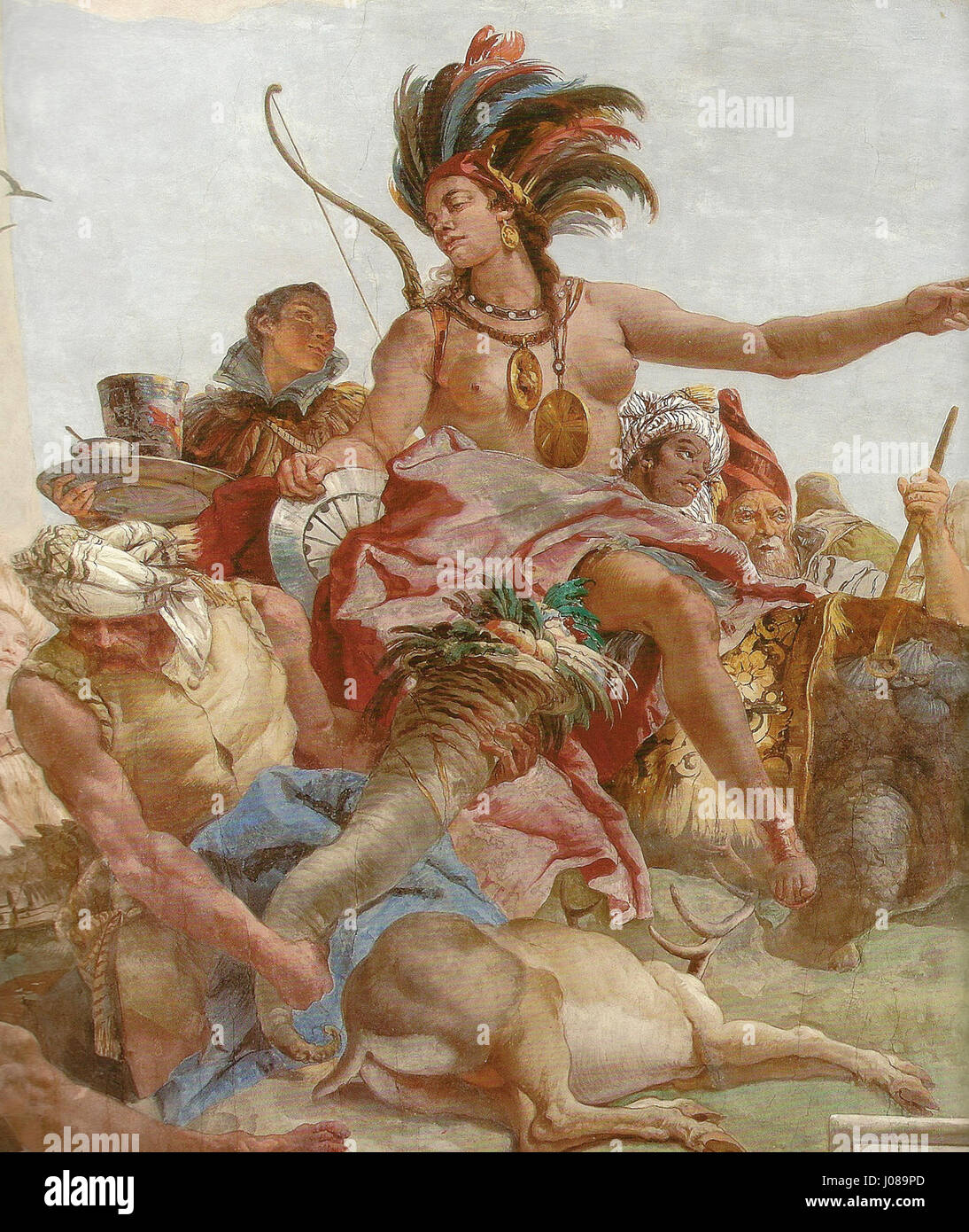 Giovanni Tiepolo’s ceiling fresco 'Deckenfresko im Treppenhaus der ...