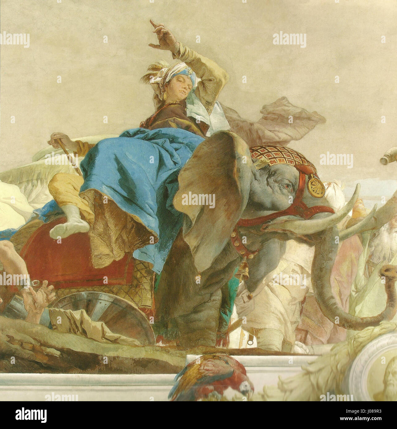 Giovanni Tiepolo's ceiling fresco in the stairwell of the Würzburg ...