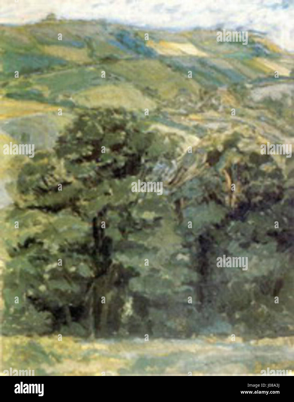 'Predeo iz Fruske Gore' (1939) by Bogdan Suput portrays the scenic ...