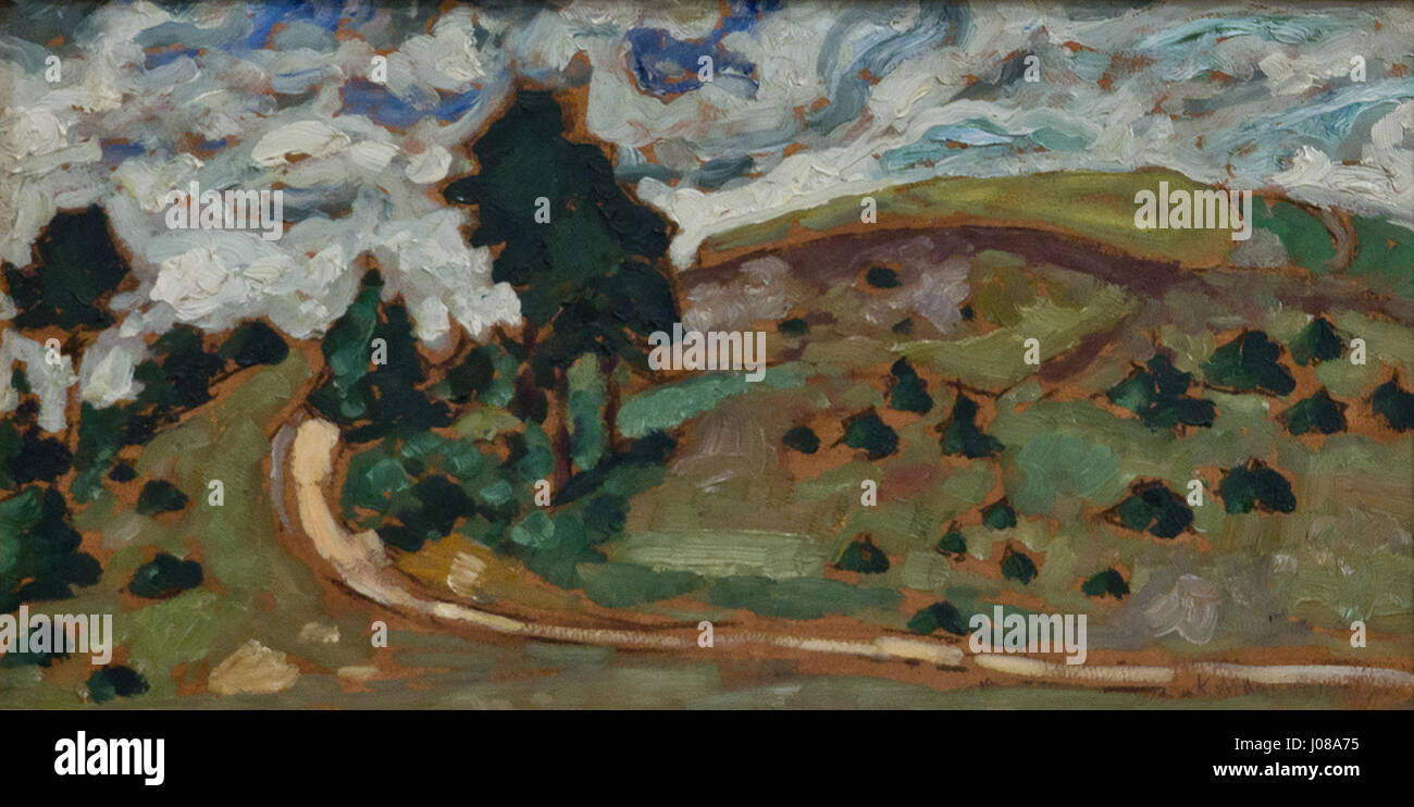 'Läuna-Eesti maastik' is an Estonian landscape painting, capturing the ...