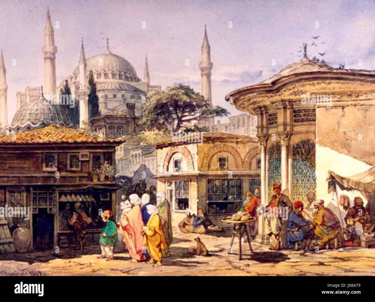 ‘Strada din Constantinopol’ by Alberto Preziosi is a mid-19th-century ...