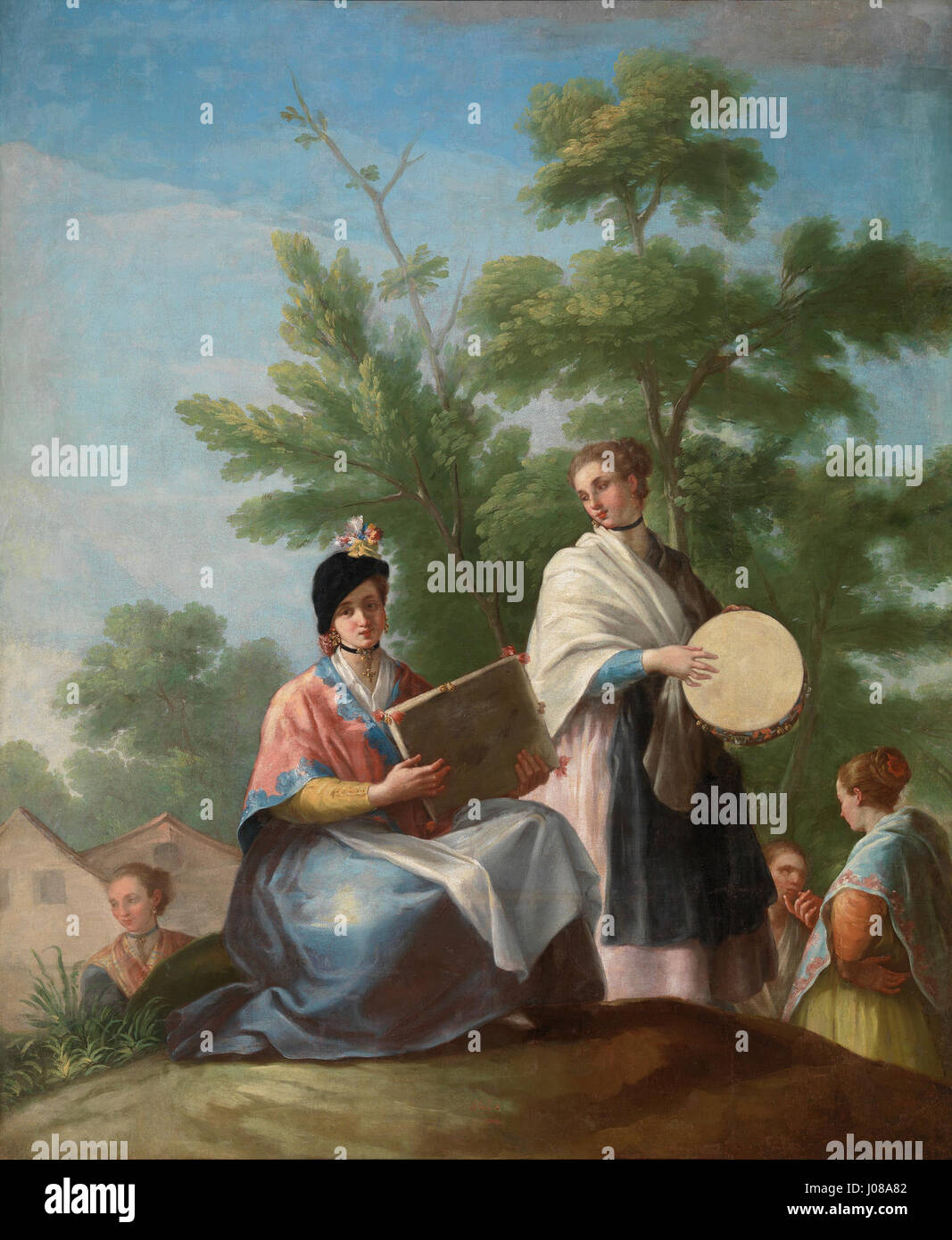 'Mozas tocando el pandero' (Girls Playing the Tambourine) by Ramón ...