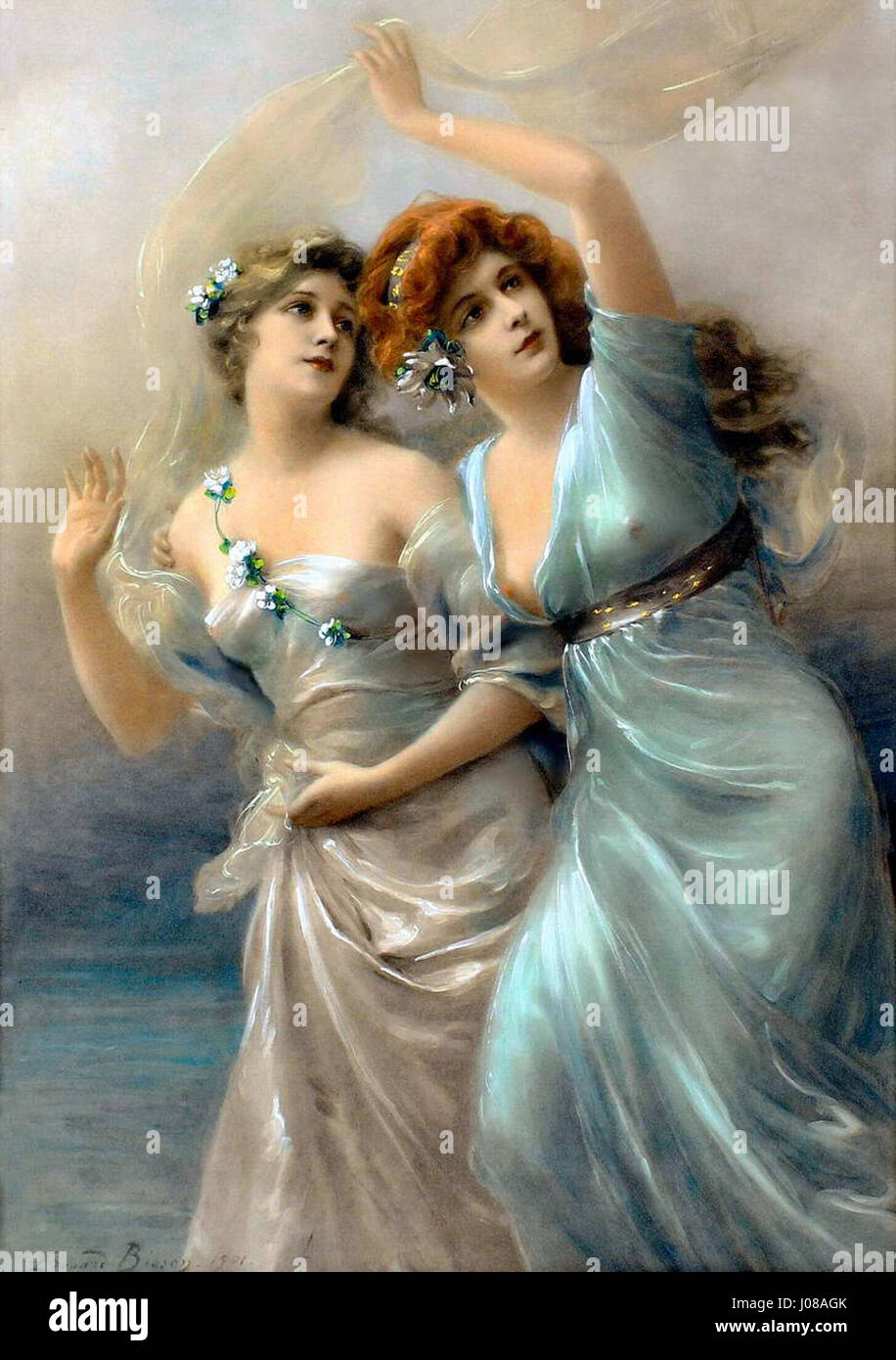 Édouard Bisson’s 'Love’s Messengers' depicts the allegorical theme of ...
