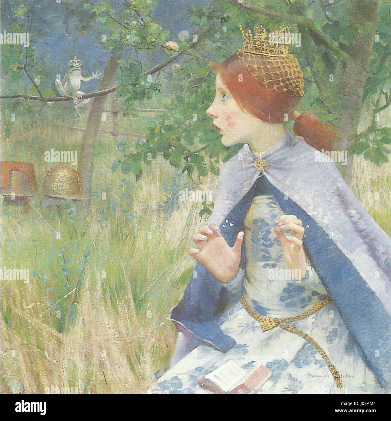 A painting by Marianne Stokes, an Austrian-British artist, titled 'The ...