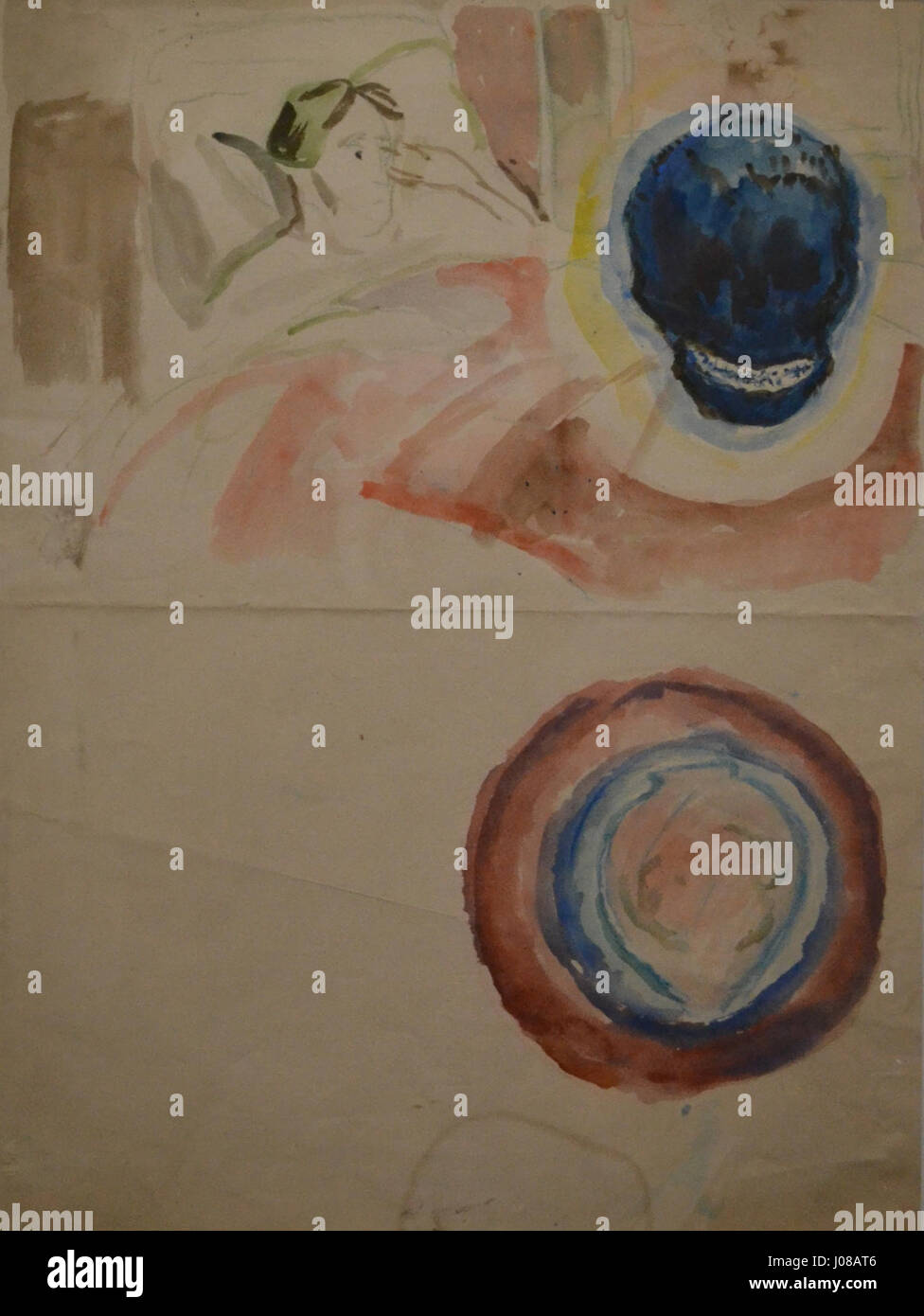 Edvard Munch’s 'Kunstneren med kranium' (The Artist with Skull ...