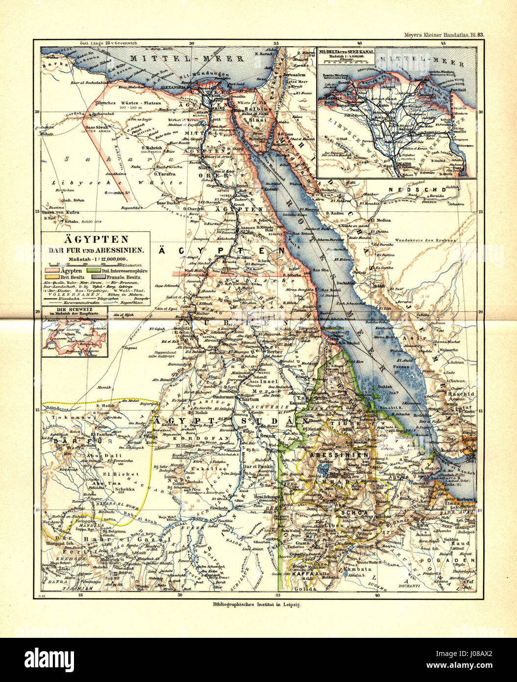 Map of abyssinia highlighting hi-res stock photography and images - Alamy