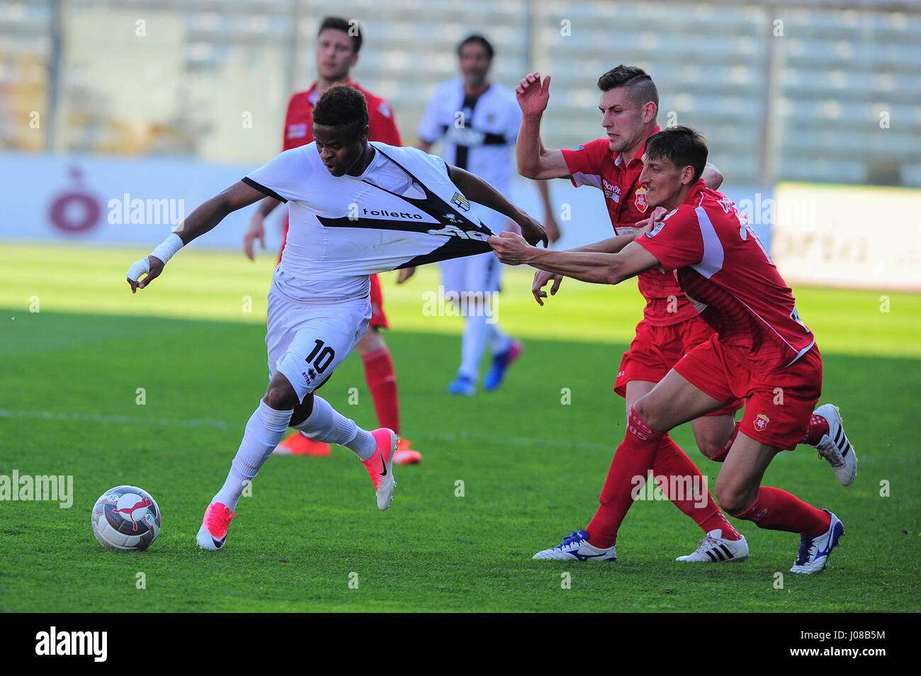 Parma, Italy. 09th Apr, 2017. US Ancona 1905 have lost at Tardini Stadium for 2 to 0 against ...