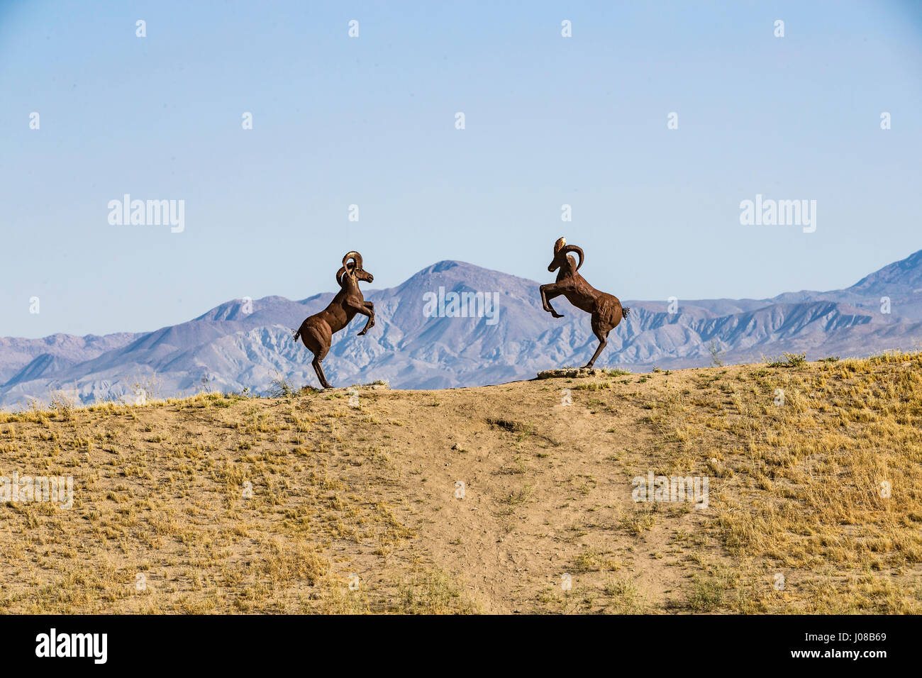 Ricardo Breceda Galeta Meadows Sky Art steel sculptures Stock Photo - Alamy