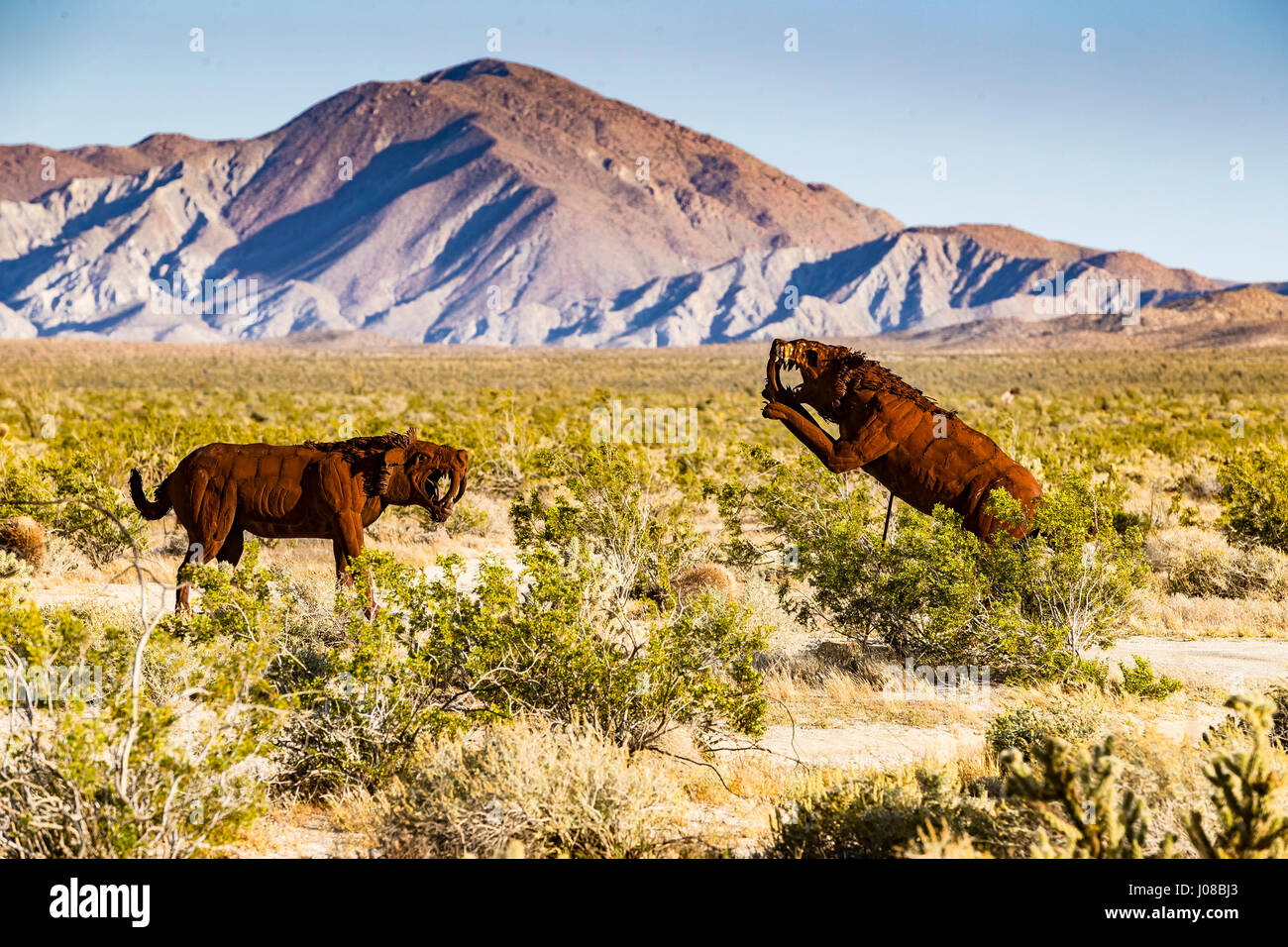 Ricardo Breceda Galeta Meadows Sky Art steel sculptures Stock Photo - Alamy
