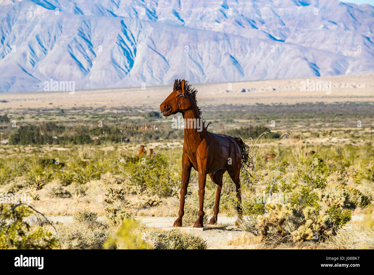 Ricardo Breceda Galeta Meadows Sky Art steel sculptures Stock Photo - Alamy