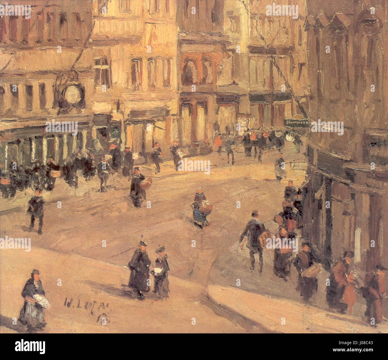 Willy Lucas - Die Holstenstrağe in Kiel 1917 Stock Photo - Alamy