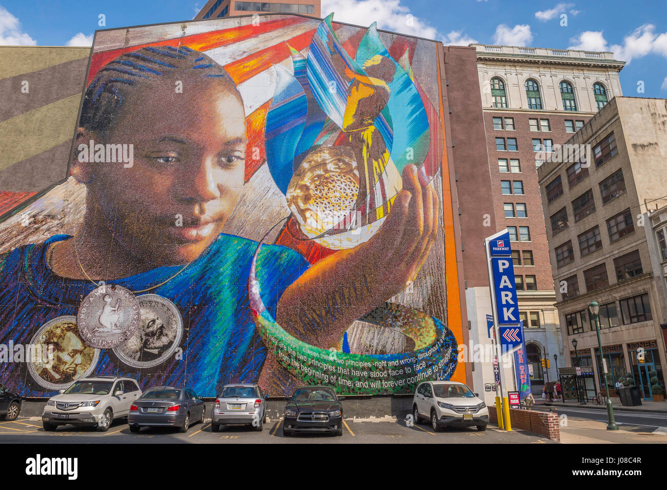 Legacy mural, by Josh Sarantitis and Eric Okdeh, 707 Chestnut Street ...
